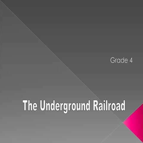 Underground rr in ohio | PPTX