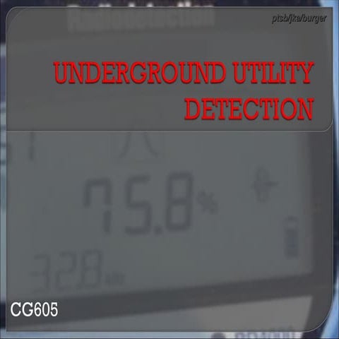 Underground utility detection | PPT