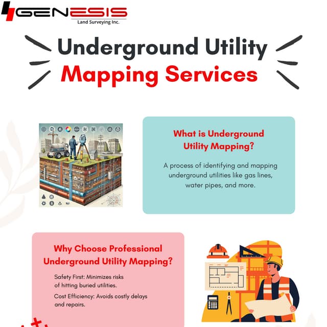 Accurate Underground Utility Mapping Services – Genesis Land Survey | PDF