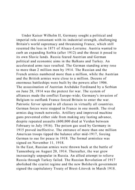 Twentieth century introduction | PPT