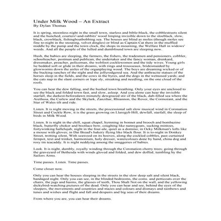 Under Milk Wood | DOC