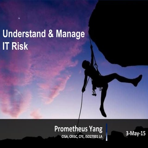 Understand and manage it risk | PDF