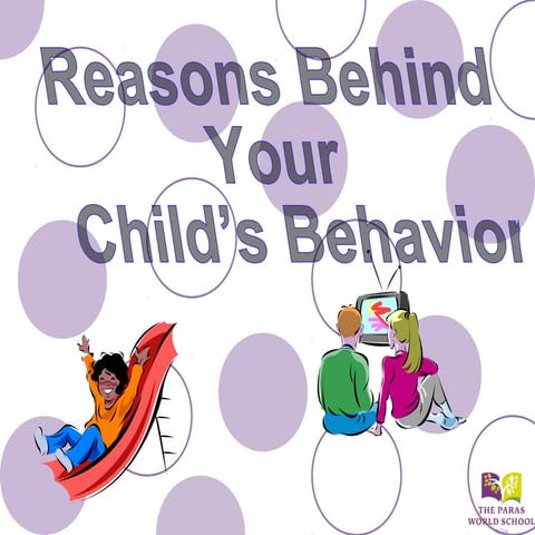 Reason Behind Your Child’s Behavior? | PPT