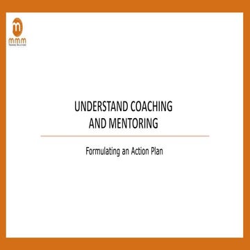 Understand Coaching and Mentoring | PPTX
