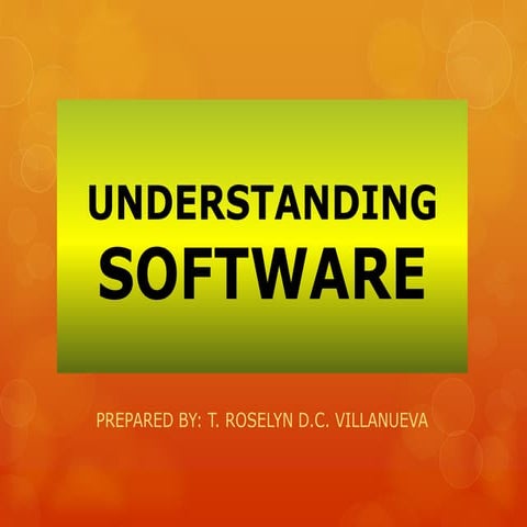 Understanding Software | PPT