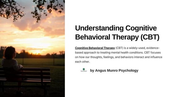 Cognitive behavior therapy | PDF