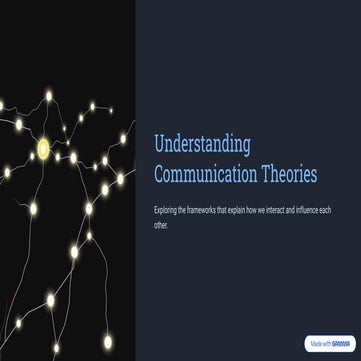 Theories of Communication Explained with Examples | PPT for Mass Communication Students | PDF