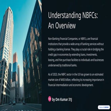Understanding-NBFCs-An-Overview ,how it work | PPTX