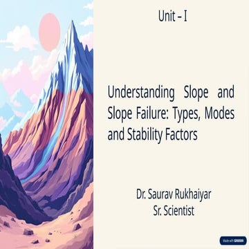 Types of slope failures | PPT