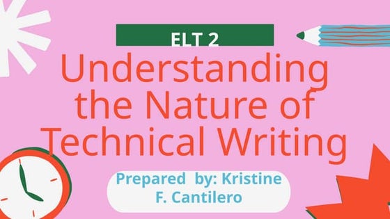 Technical writing | PPT