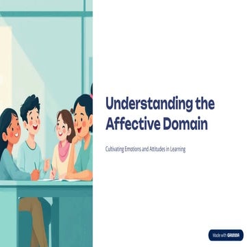 Affective Domain Bloom Taxonomy | PPTX