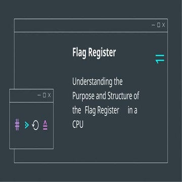 Flags register in central processing unit | PPTX