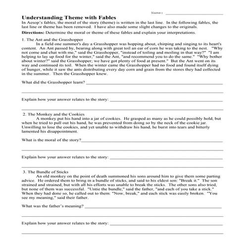 Lesson 1 elements of a fable | PPTX