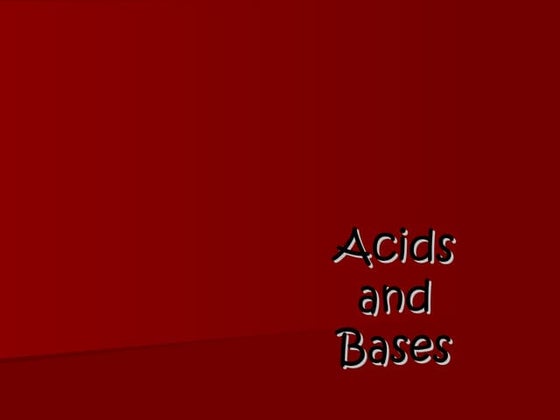 Presentation Grade-7 Acid and Base .pptx | Chemistry | Science