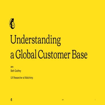 (World IA Day 2019) Understanding a global customer base | PPT