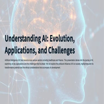 Understanding Ai Evolution Pdf It S Application And Challenges Pdf