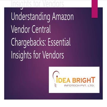 Understanding Amazon Vendor Central Chargebacks Essential Insights for ...