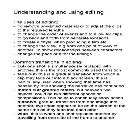 As media studies_editing_powerpoint[1] | PPT