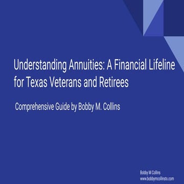 Understanding Annuities_ A Financial Lifeline for Texas Veterans and ...