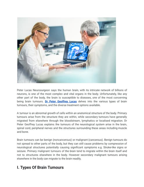 Spinal cord tumours.pptx | Brain and Nervous System Disorders | Diseases and Conditions