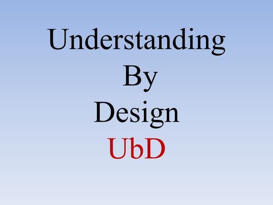 Know Understand Do | PPT