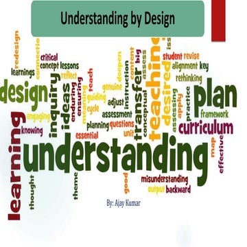 Understanding by design | PPTX