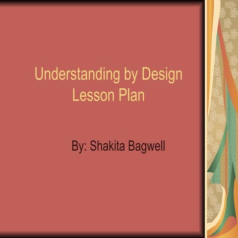 Understanding by design lesson plan pp | PPT