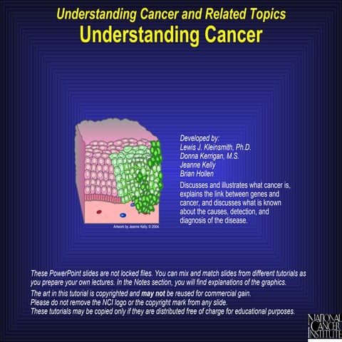 how to understanding cancer presentation | PPT
