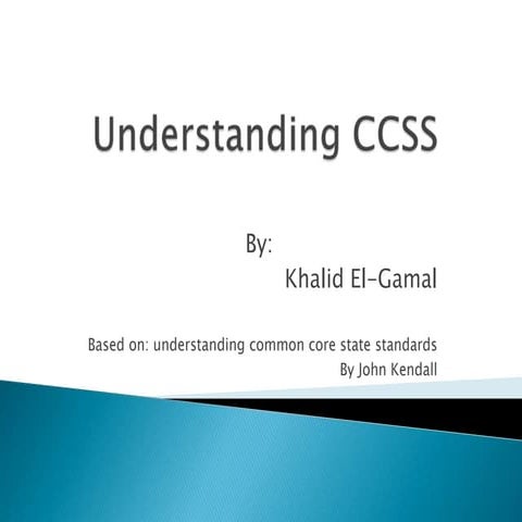 Understanding ccss | PPSX
