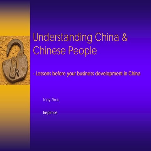 Understanding Chinese People | PPT