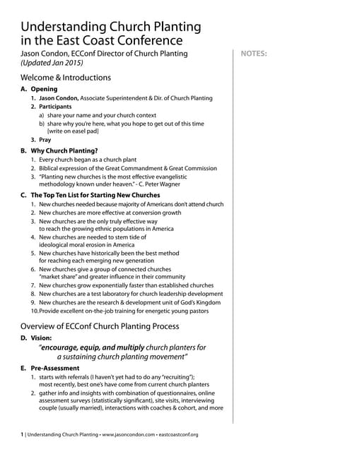 Understanding Covenant Church Planting | PDF