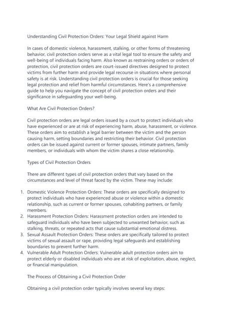 Protective Order Lawyers Fairfax virgina | PDF