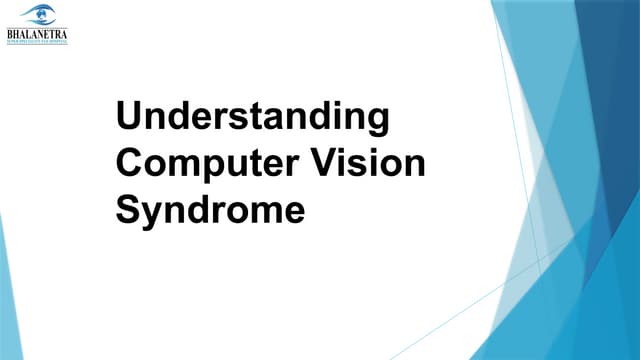 Computer vision syndrome | PPSX