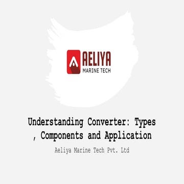 Understanding Converter Types , Components and Application | PPT