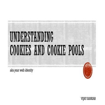 Understanding cookies and cookie pools | PPT