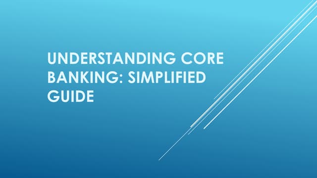 T24 Core Banking: Benefits | PPTX
