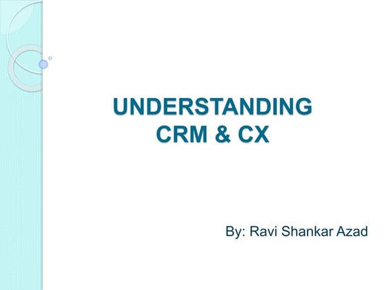 SAP CRM Overview | PPT