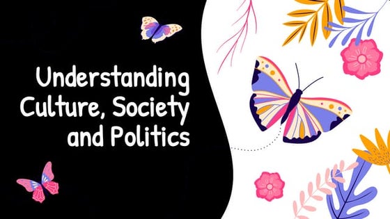 Society as a group of people sharing common culture | PPT