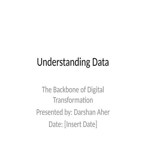 Understanding Data Presentation on Data Analytics | PPTX