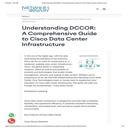 Understanding DCCOR_ A Comprehensive Guide to Cisco Data Center Infrastructure.pdf