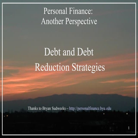 Understanding Debt | PPT