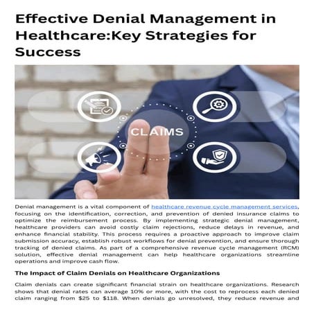 Understanding Denial Management in Healthcare Key Strategies for ...
