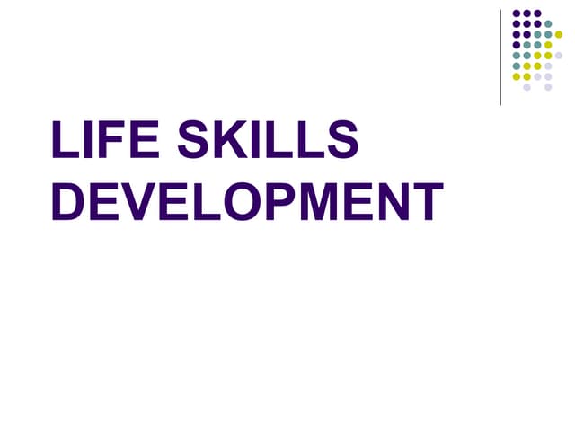 Life skills presentation | PPTX