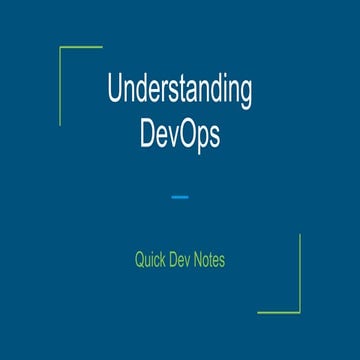 Understanding DevOps | PPT