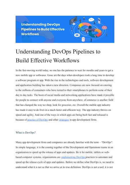 Understanding The Functionality Of Mobile Devops Pdf