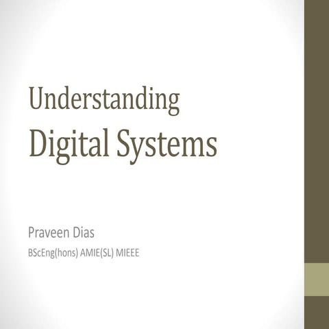 Understanding digital systems | PPTX