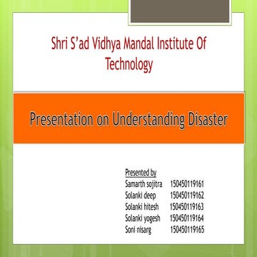 Understanding disaster | PPT