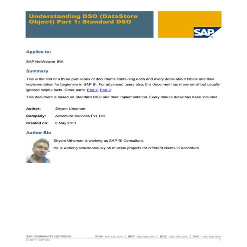 Understanding Dso Data Store Object Part 13a Standard Dsodoc