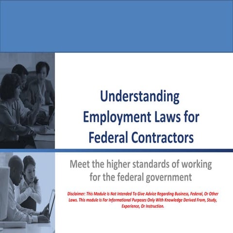 Understanding Employment Laws For Federal Contractors | PPT
