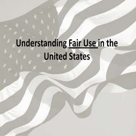 Fair use bush lib guide | PPTX